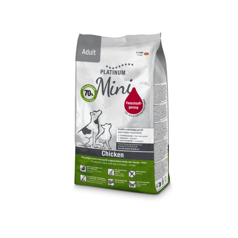 Platinum Adult Chicken Mini – 70% Frischfleisch für kleine Hunde, wei ...